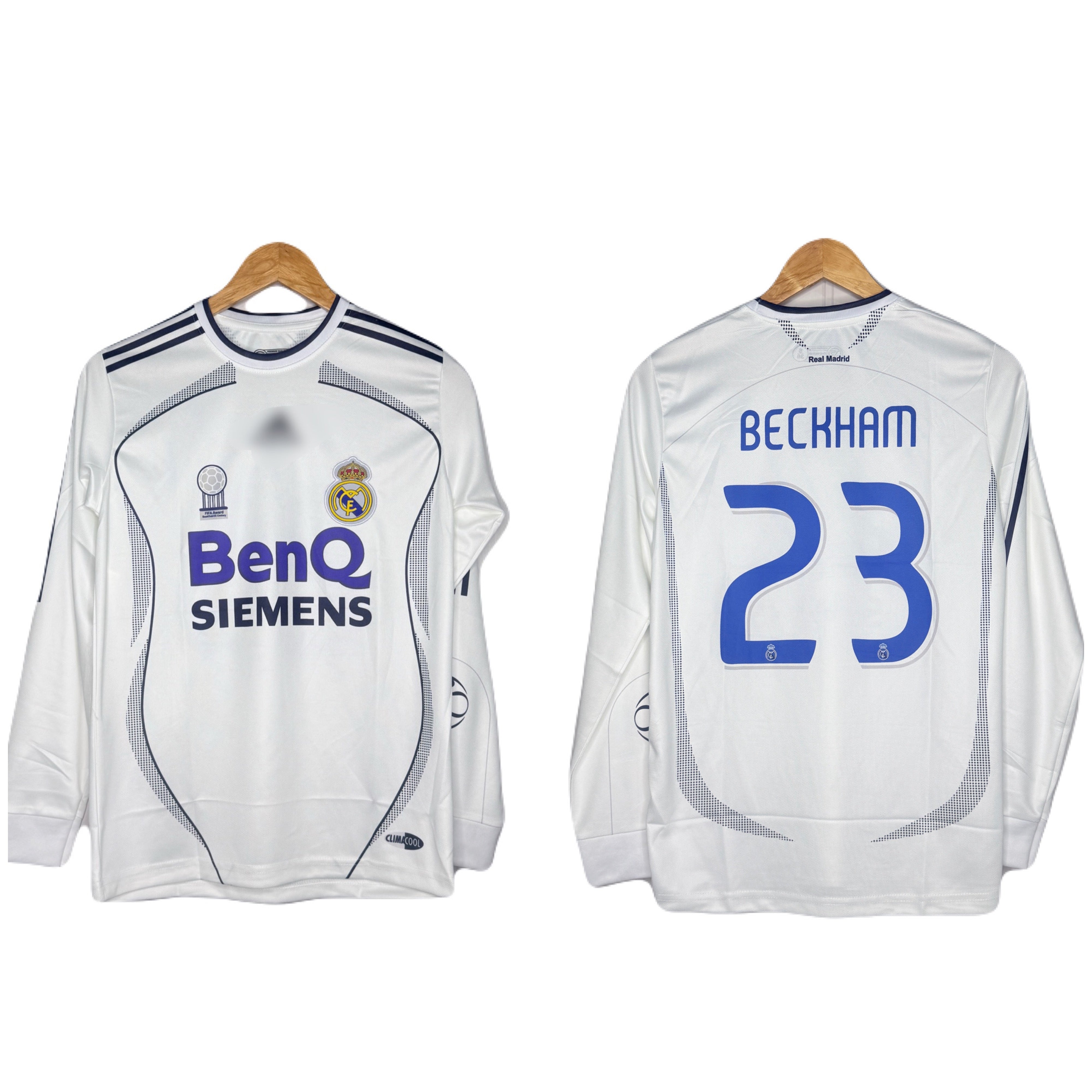 Real Madrid 2006-07 Home Kit Beckham Full Sleeve - P1112 Ms Retro Stor ...