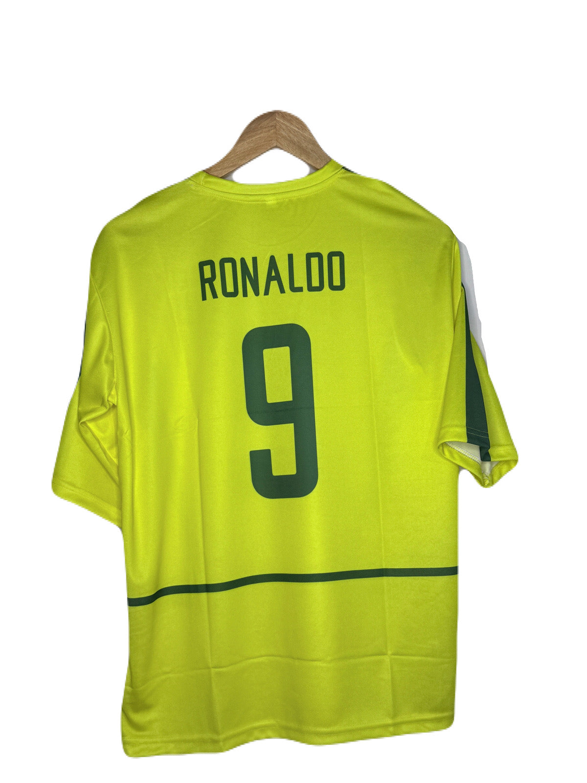 Brazil 2002 Home Kit Ronaldo Five Sleeve - Ms Retro Store – MS RETRO STORE