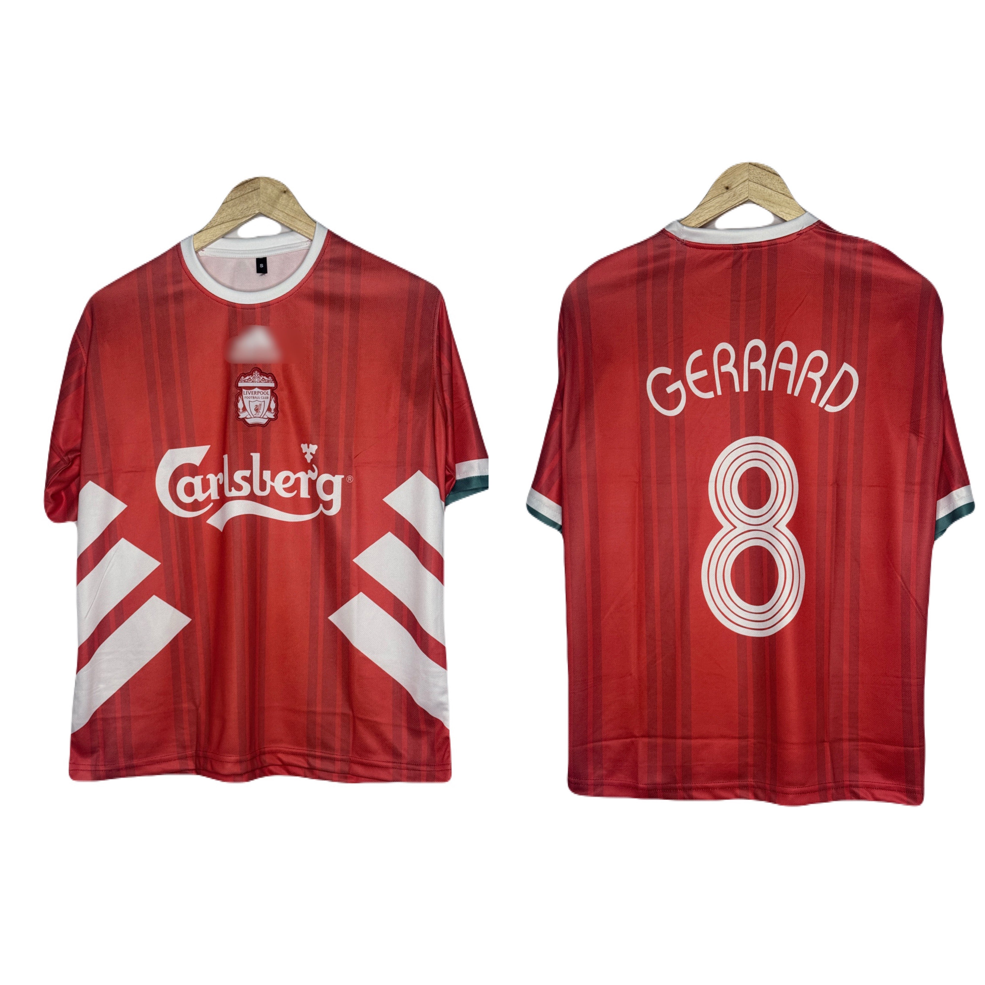 Liverpool Fc 1993-95 Home Kit Gerrard Five Sleeve - P465 Ms Retro Stor ...