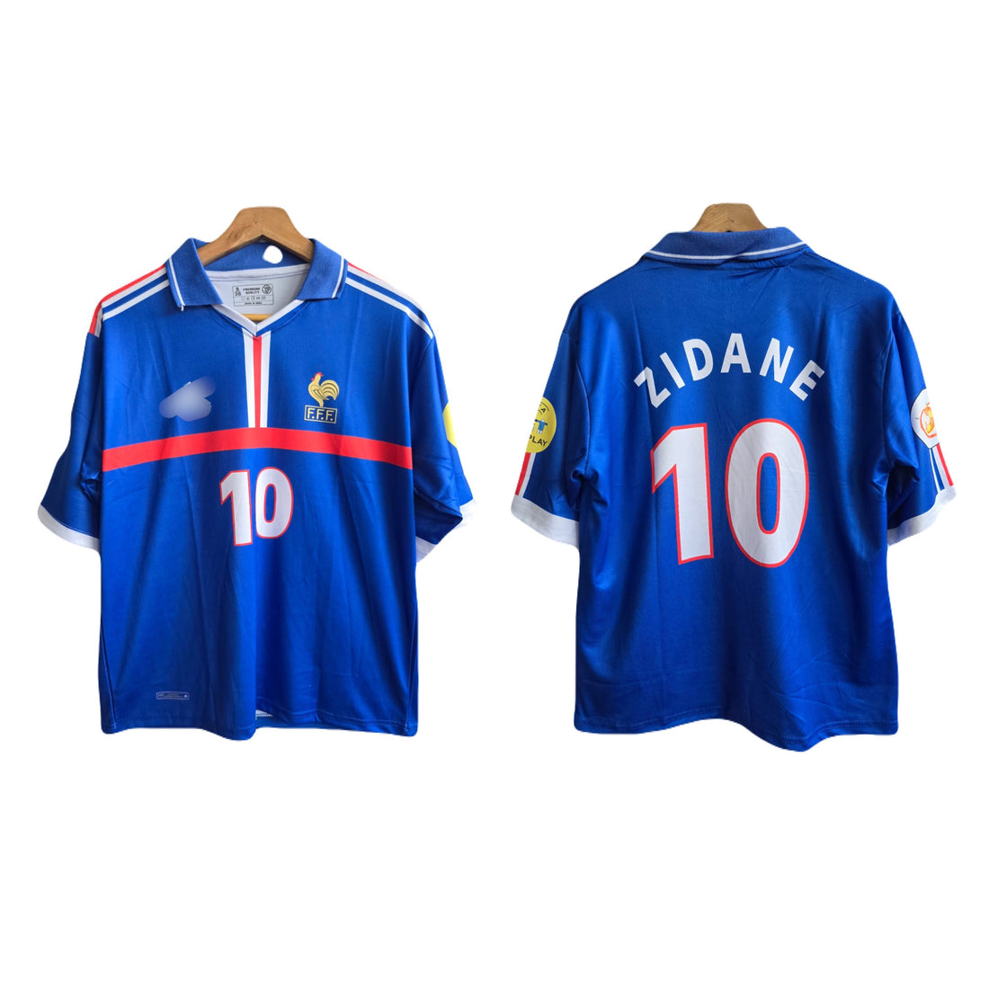 France 2000-01 home jersey Zidane Five Sleeve - P1335 Ms Retro Store ...